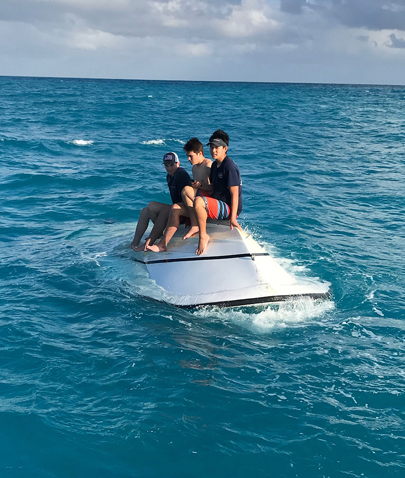 Three Teens Rescued From Capsized Boat In The Keys Three Teens Rescued From Capsized Boat In The Keys